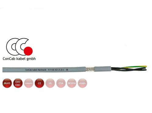 2 Core 0.5mm Flexible Screened Halogen Free Control Cable - A.S.I ...