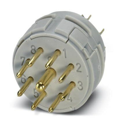 9 Pole Male Contact Insert, Solder Connection - A.S.I Automation Ltd